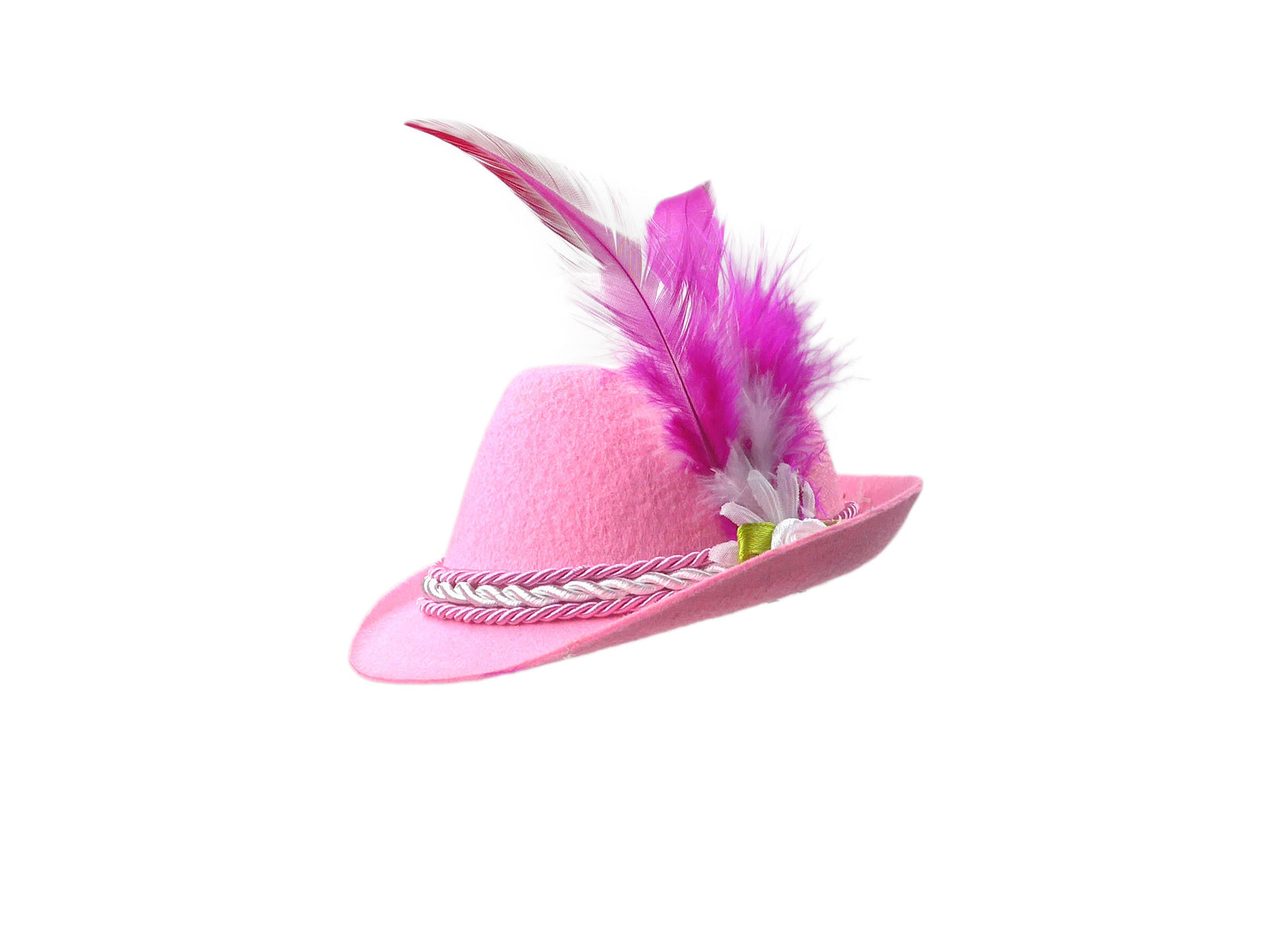 Mini Pink Bavarian Felt Hats Oktoberfest Costume Idea