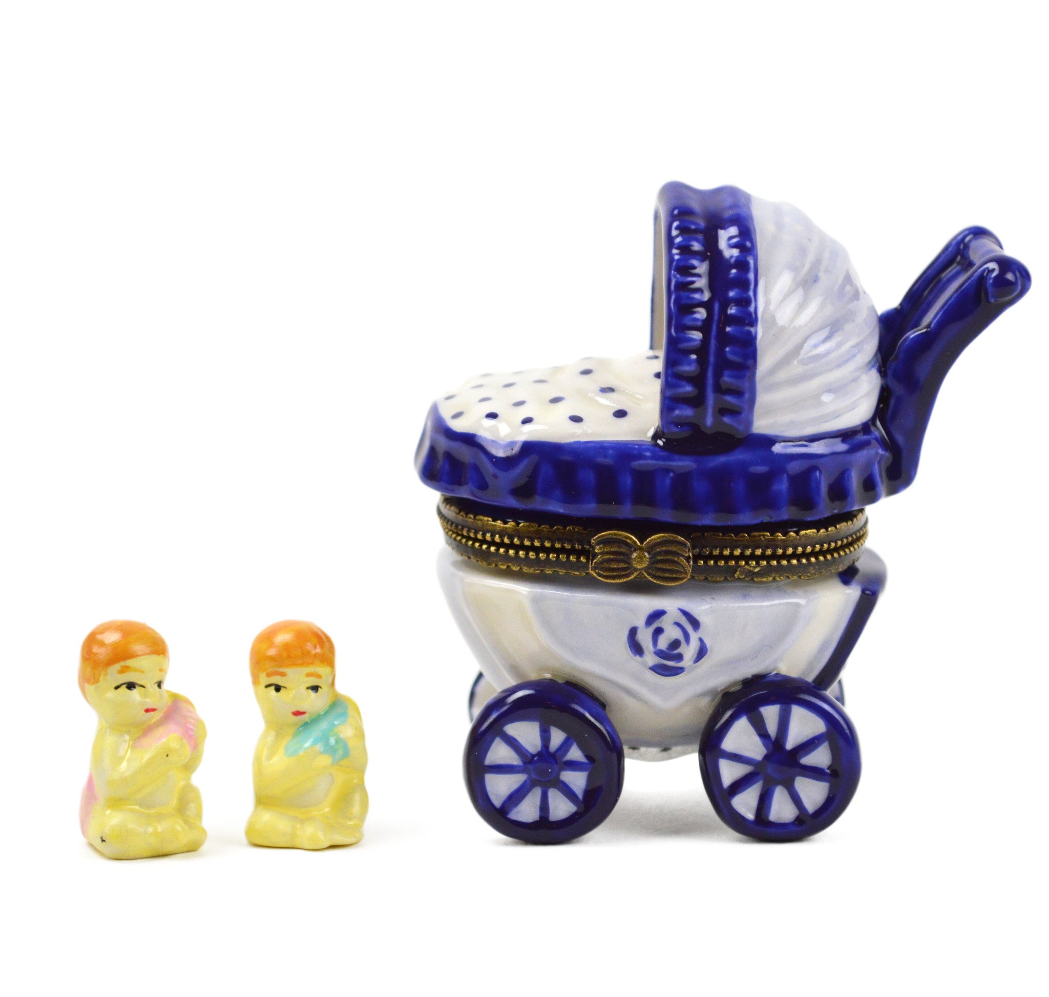 Dutch Jewelry Boxes Delft Baby Buggy