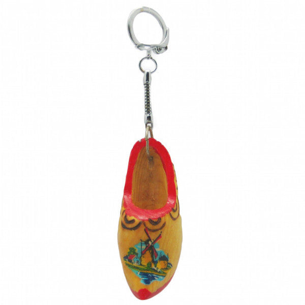 Single Wooden Clog Key Chain Dutch Souvenir