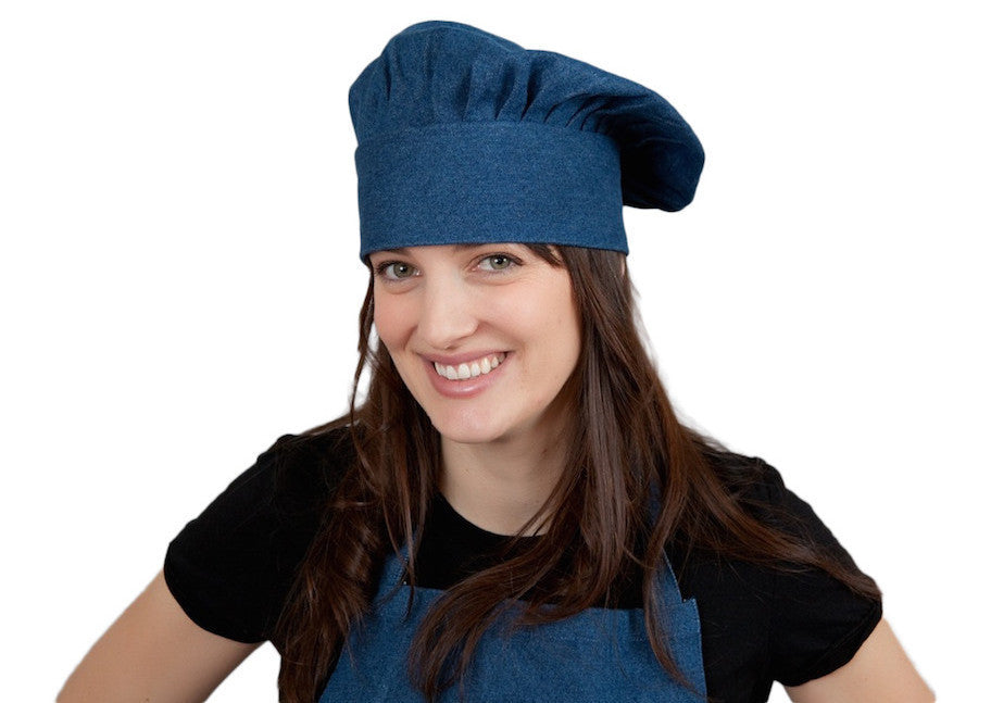 Plain Denim Chef Hat