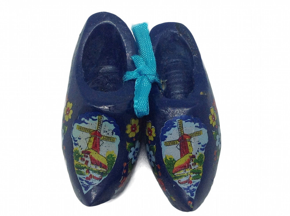 Dutch Clogs Unique Fridge Magnet Blue