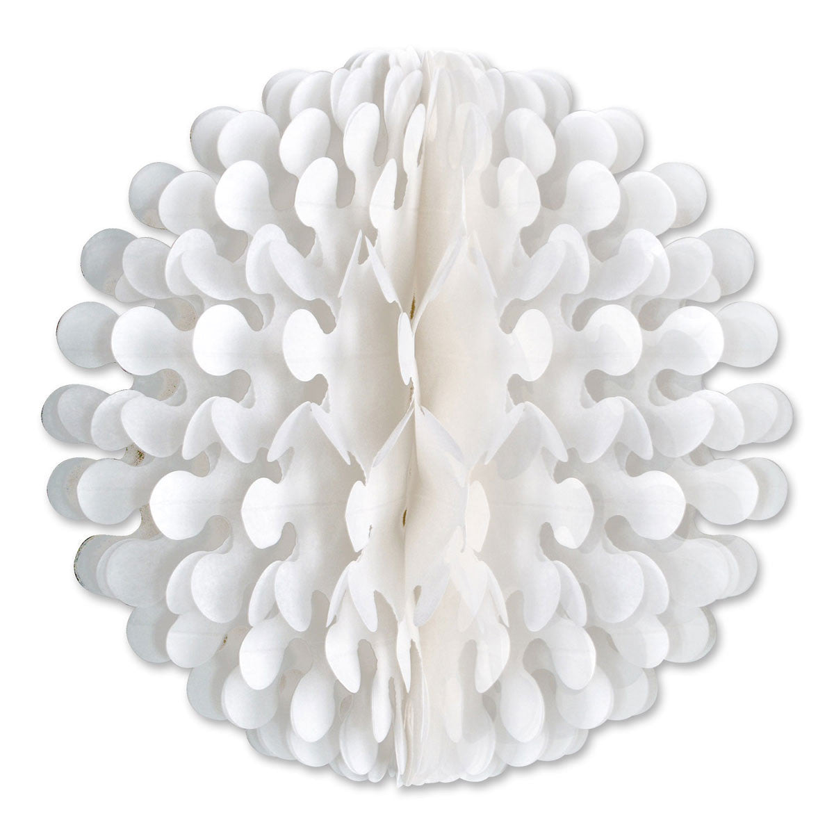 14" White Tissue Flutter Ball Party Decorations